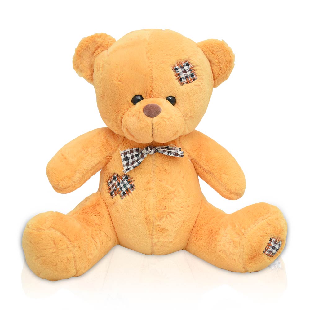 Buy Orange Soft Beige Teddy Bear for Teddy Day (20cm) Online - Giftcart