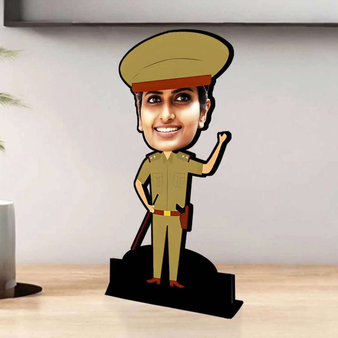 Personalized Caricature For Female Police Officer