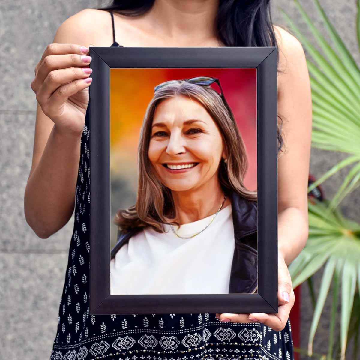Buy Customized Digital Portrait Photo Frame Gift For Mom Online - Giftcart