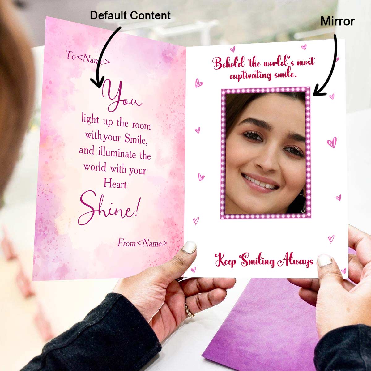 Buy Smile Before You Open Mirror Card Online at Best Prices - Giftcart.com