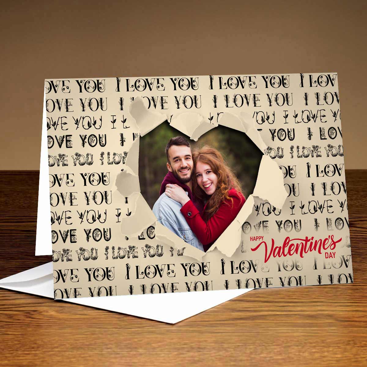 Buy Personalised Happy Valentines Day Greeting Card for Couple Online ...