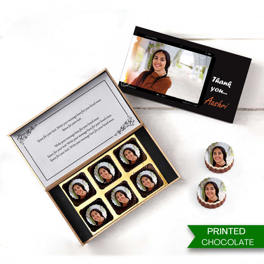 Order Personalised Thank You Messages Chocolate Online at Giftcart.com