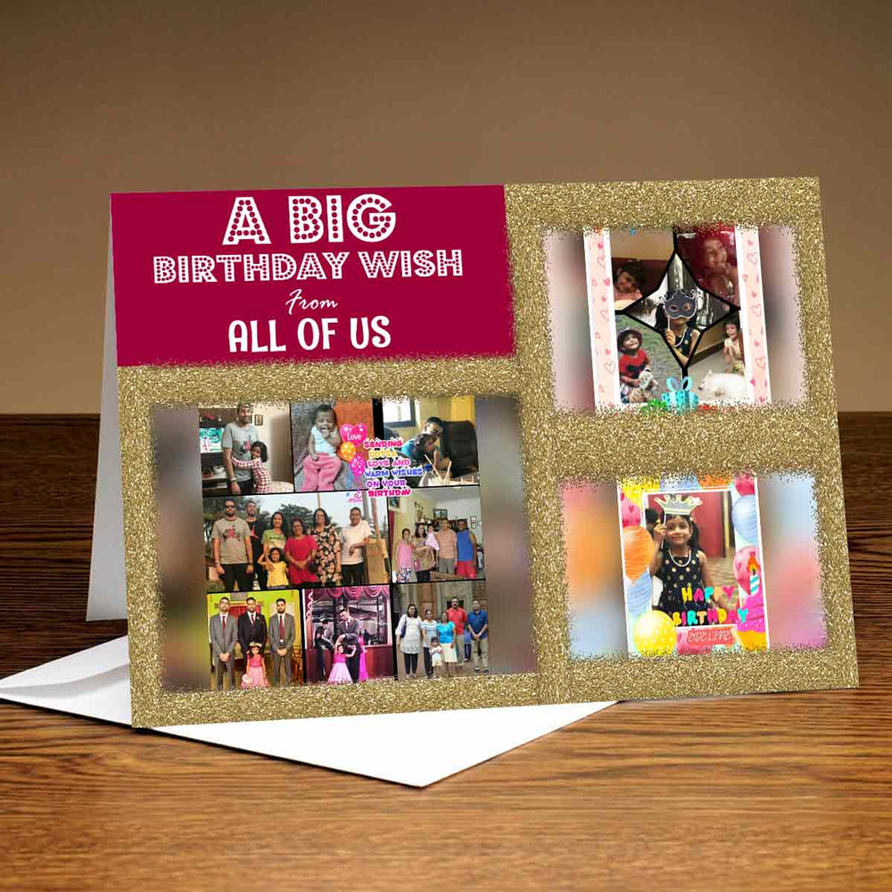 Buy Personalised Birthday Bumps Glitter Card Online at Best Prices ...