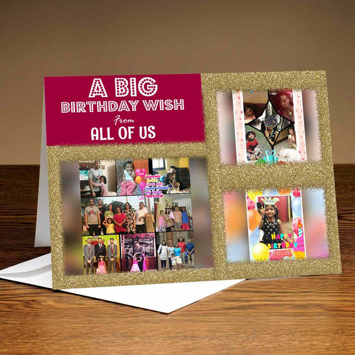 Buy Personalised Birthday Bumps Glitter Card Online at Best Prices ...