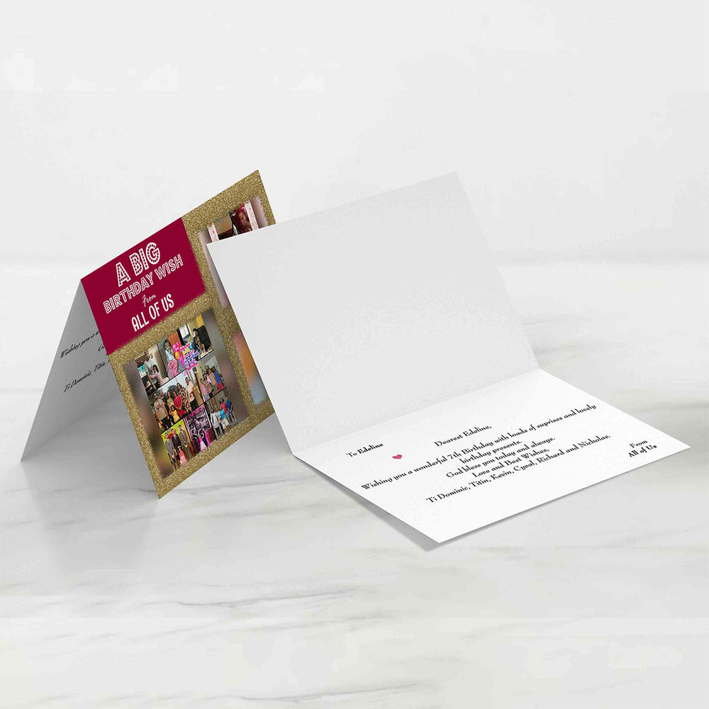 Buy Personalised Birthday Bumps Glitter Card Online at Best Prices ...