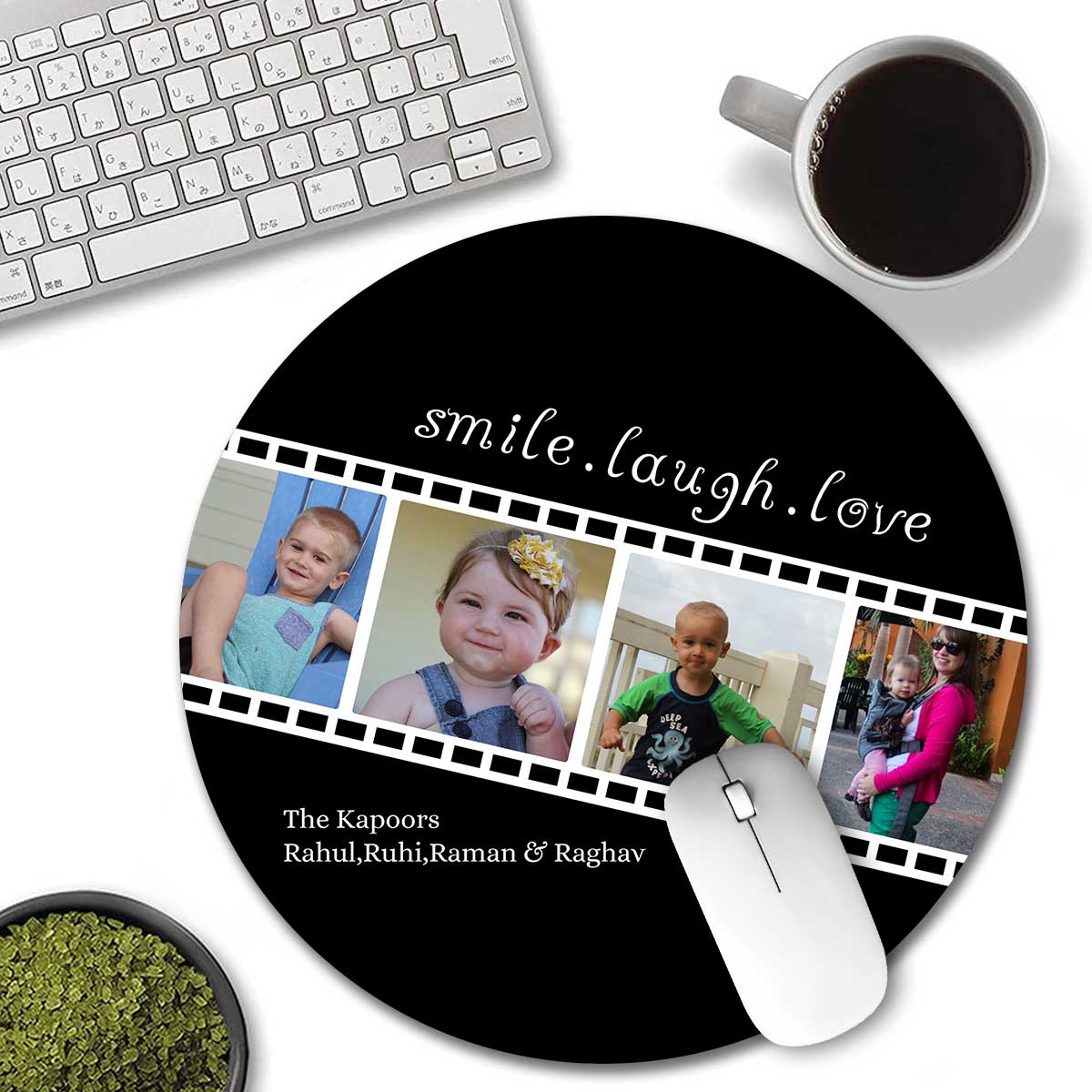Buy Personalised Smiley Family Mouse Pad Online at Best Prices ...