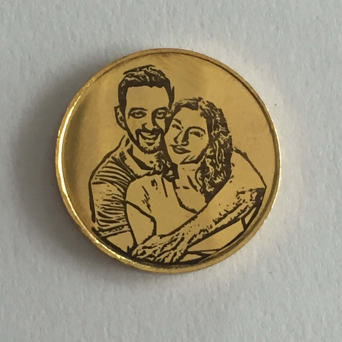 Buy Photo Engraved 22K Gold Coin from Giftcart.com
