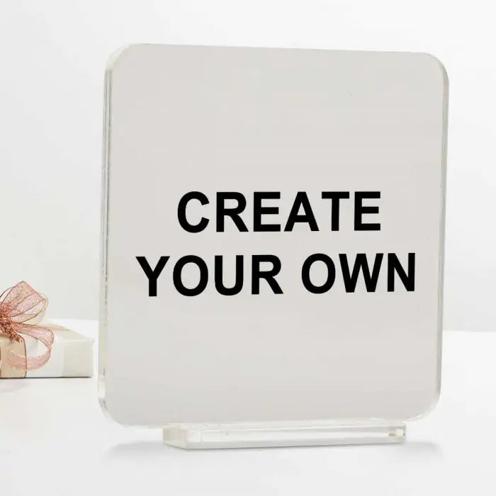 Buy Personalised Creat Your Own Square Acrylic Plaque Online at Best ...