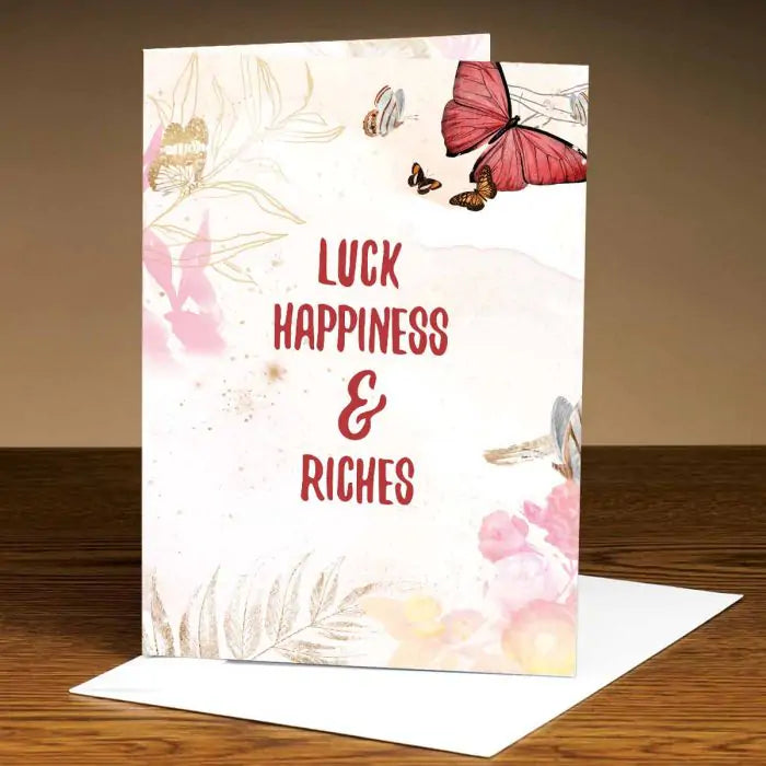 Buy Personalised Good Luck Happiness & Riches Card Online at Best ...