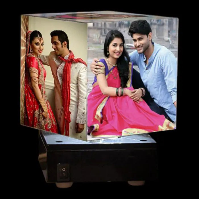 Buy Personalised Rotating Cube Lamp Online at Best Prices - Giftcart.com